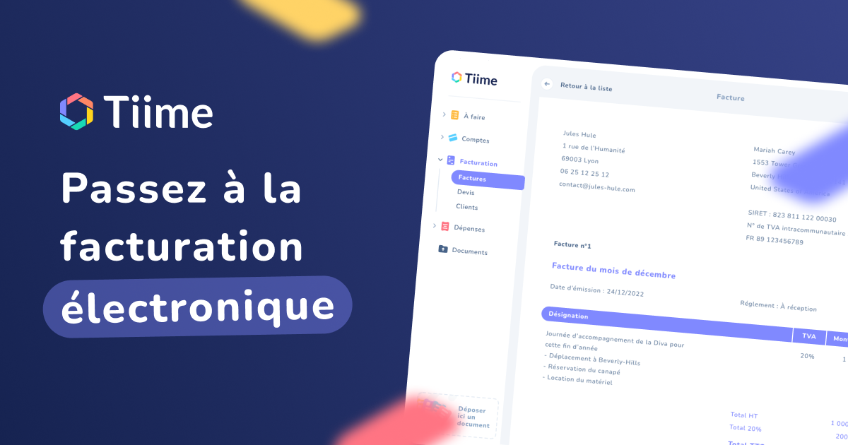 Tiime - Passez à la facturation électronique